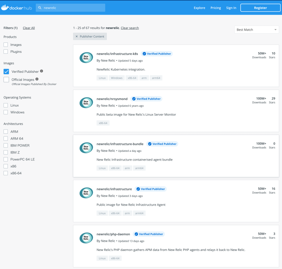 New Relic が Docker Hub の Verified Publisher になりました | New Relic